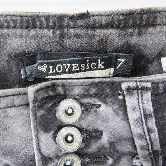 Hot Topic | Jeans | Y2k Hot Topic Lovesick Black Acid Wash Super Skinny ...